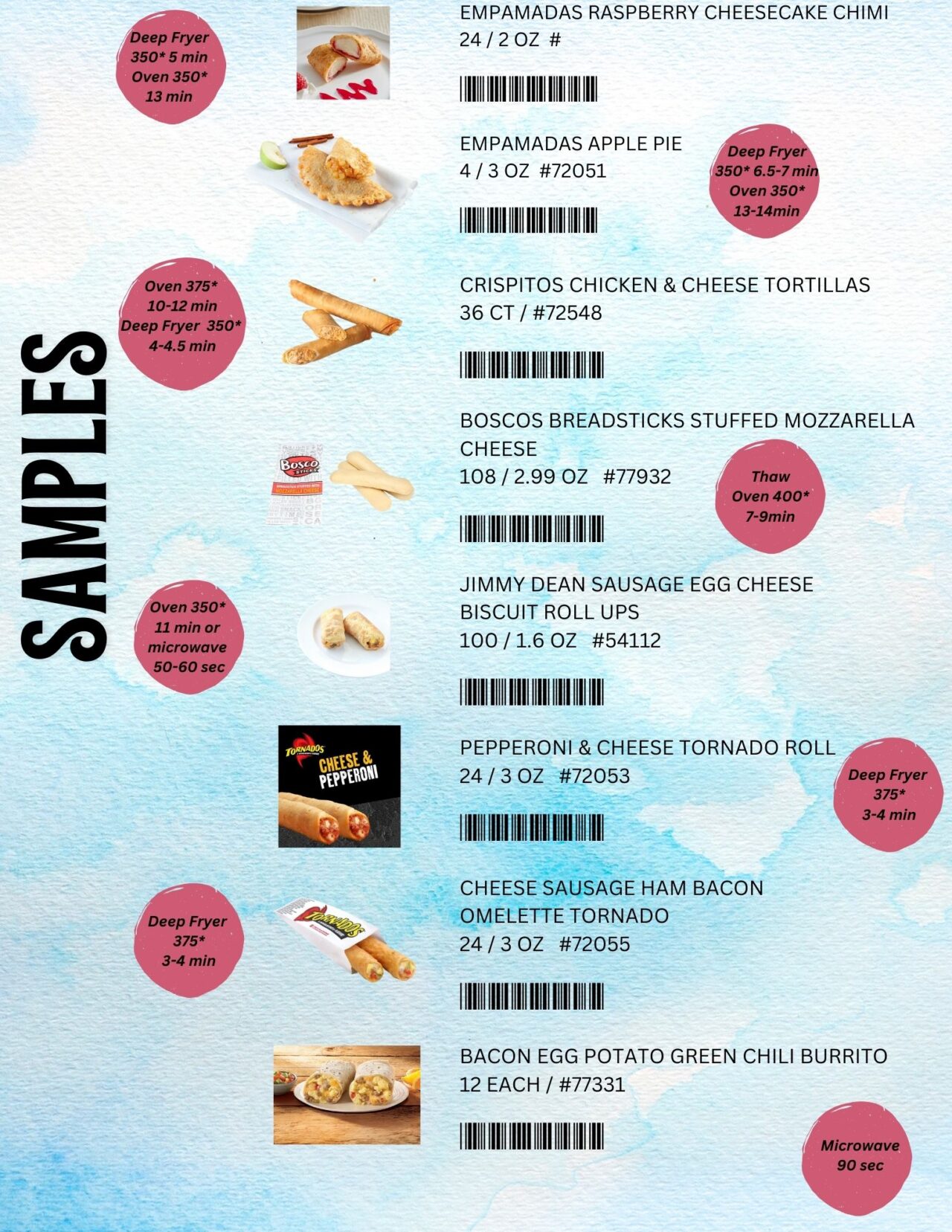 Foodservice Frozen Sample Box - Merchants Grocery Company